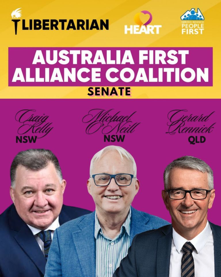 HEART Party Press Release: Aust First Alliance